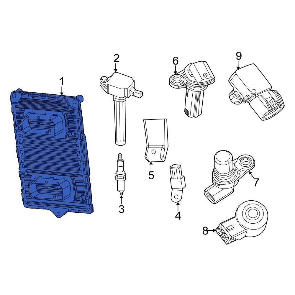 Jeep OE 5150941AB - Engine Control Module (ECM)