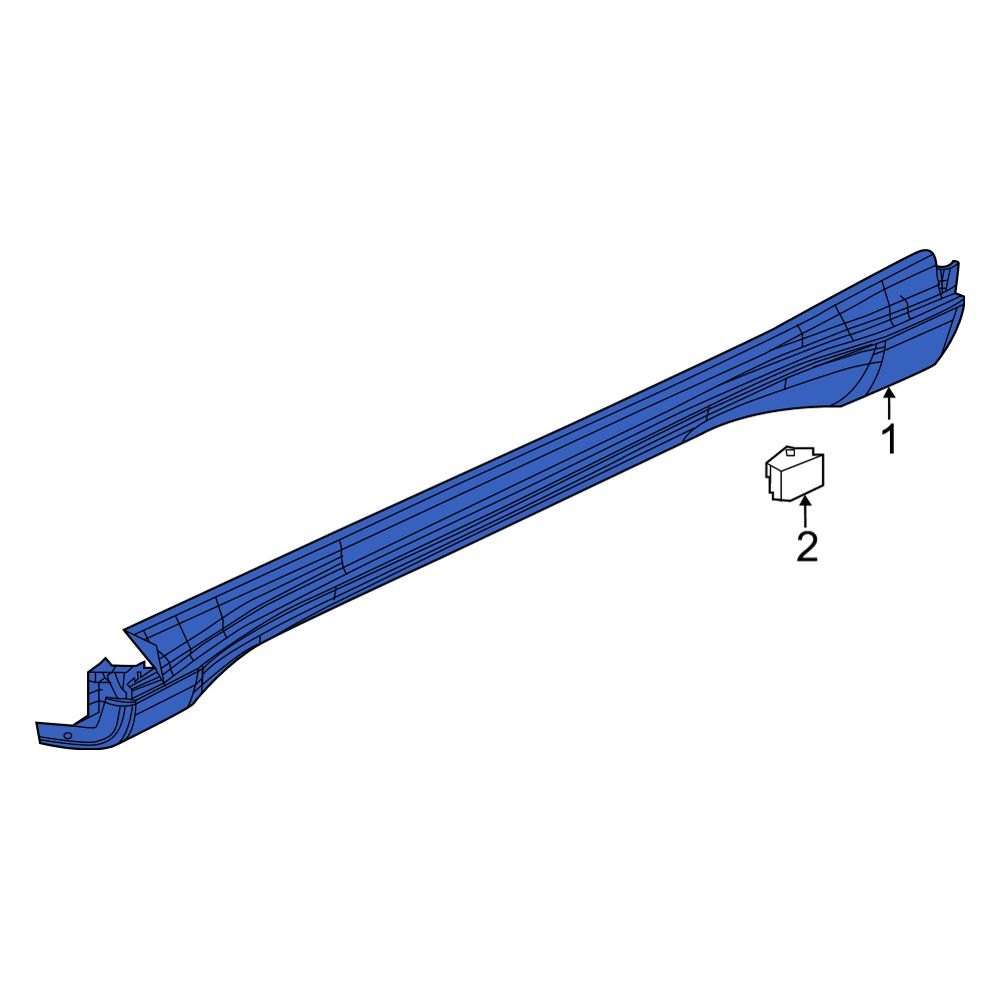 Jeep OE 7ST34RXFAA - Right Rocker Panel Guard