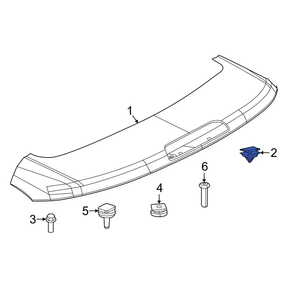 Jeep OE 68172491AA - Rocker Panel Molding Clip