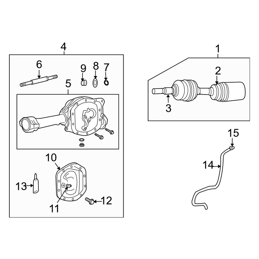 Jeep OE 5066064AA - Front Drive Axle Shaft Lock C-Clip