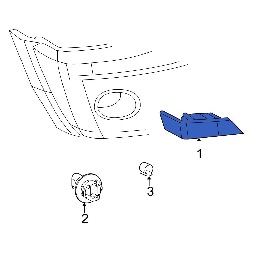 Jeep OE 68004181AC - Front Left Parking Light Assembly