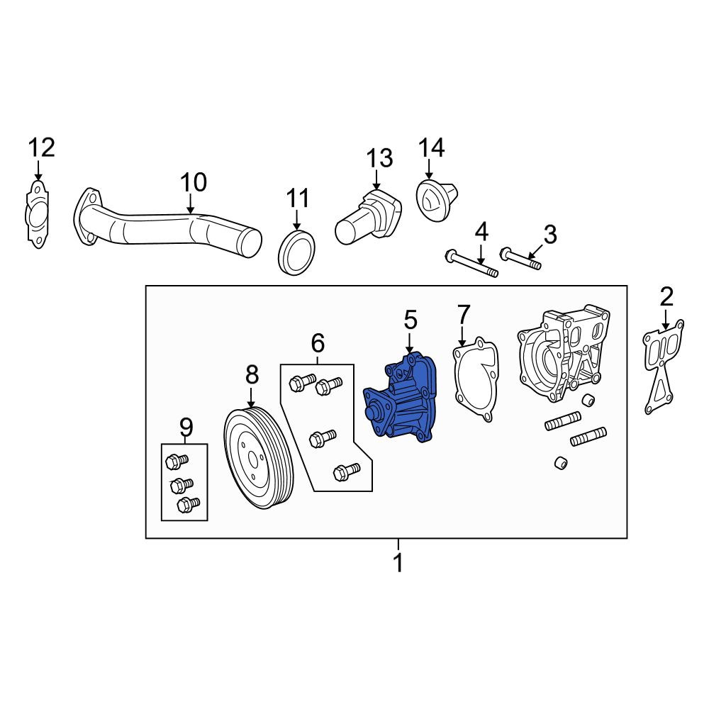 Jeep OE 68046026AA - Engine Water Pump