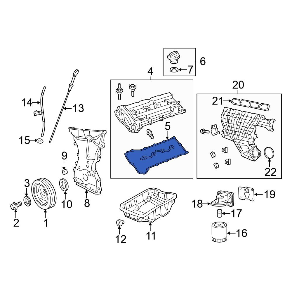 Jeep OE 4884762AA - Engine Valve Cover Gasket