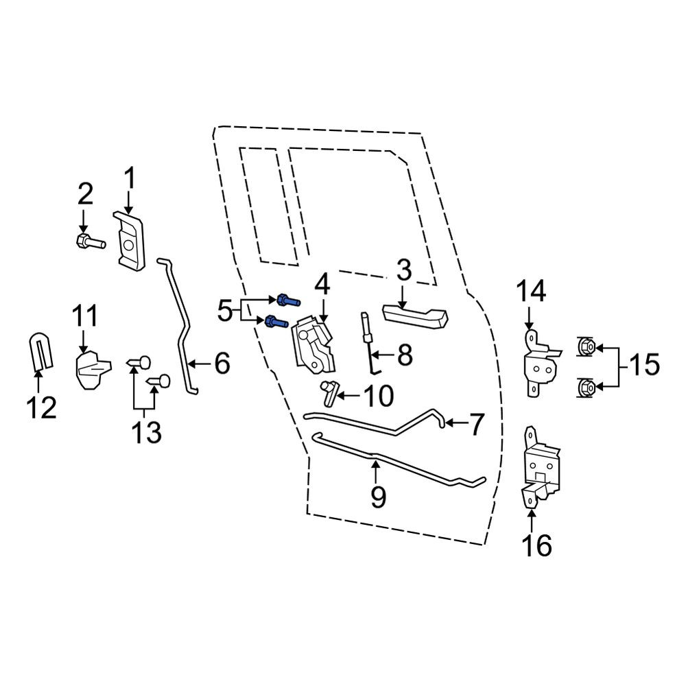 Jeep OE 6511247AA - Door Latch Screw