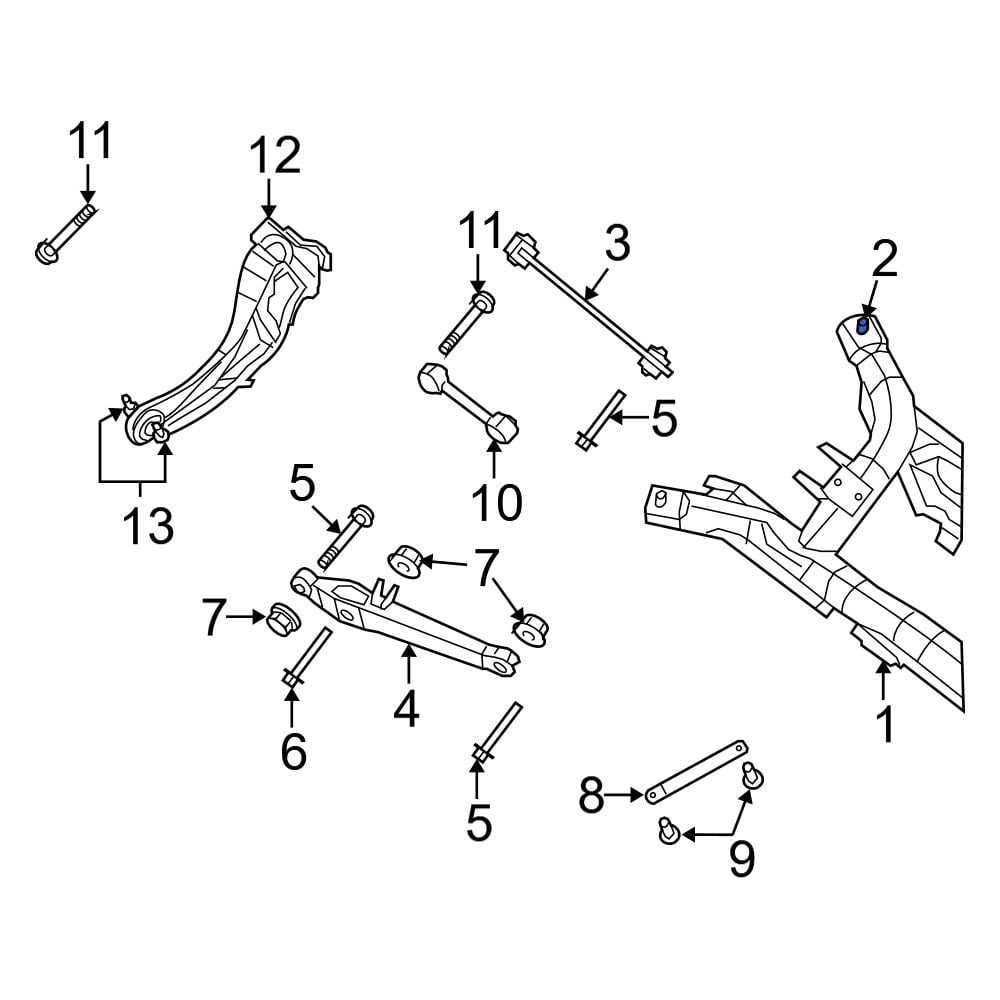 Jeep OE 6508743AA - Suspension Crossmember Bolt