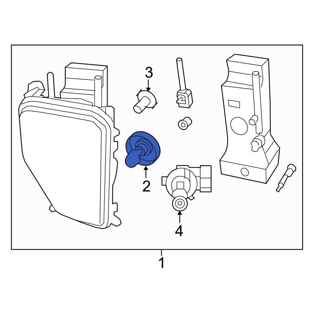 Jeep OE 68604855AA - Front Headlight Bulb
