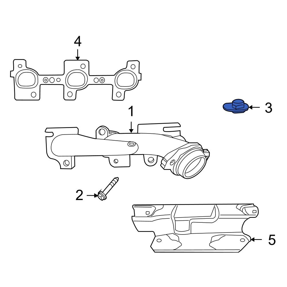 Jeep OE 6508220AA - Exhaust Manifold Stud