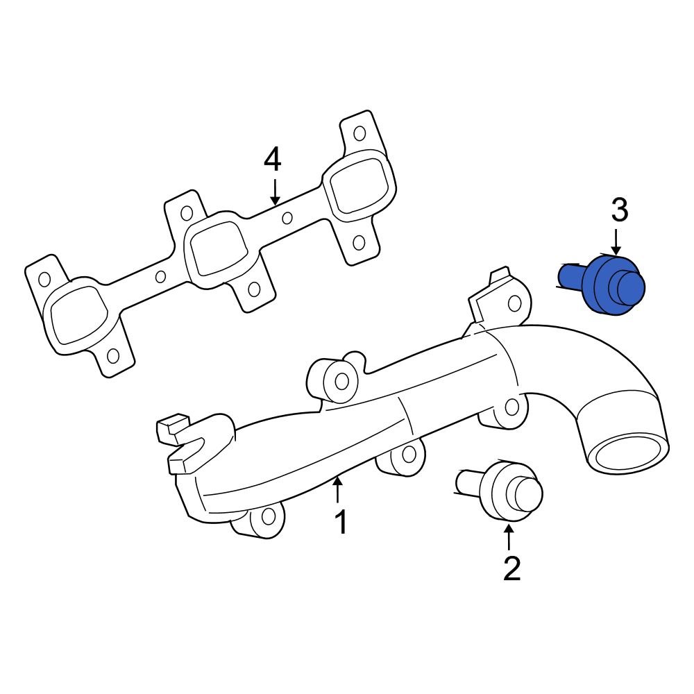 Jeep OE 6508220AA - Exhaust Manifold Stud