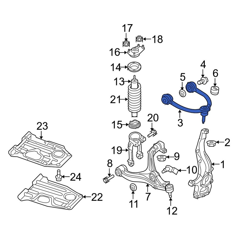 Jeep OE 52090206AI - Front Upper Suspension Control Arm