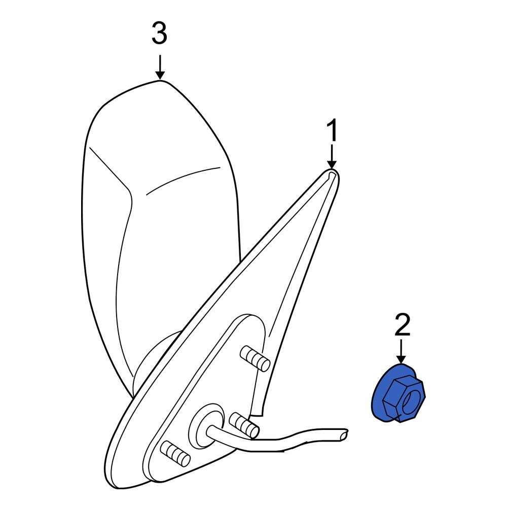 Jeep OE 6510416AA - Grille Nut