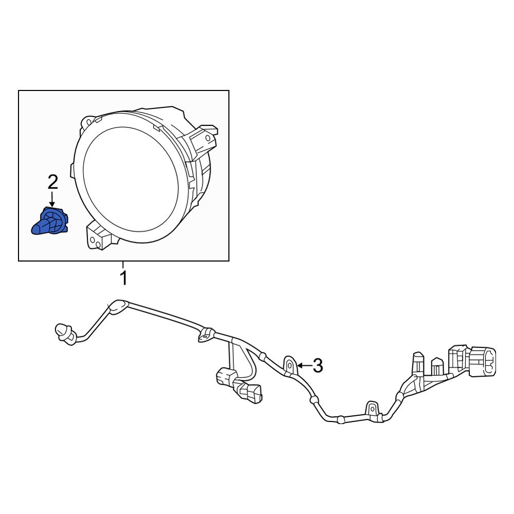 Jeep OE 68604855AA - Front Headlight Bulb