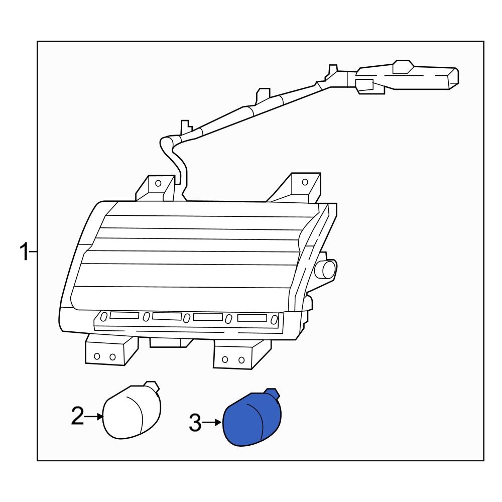 Jeep OE L0007443 - Front Turn Signal & Parking Light Bulb