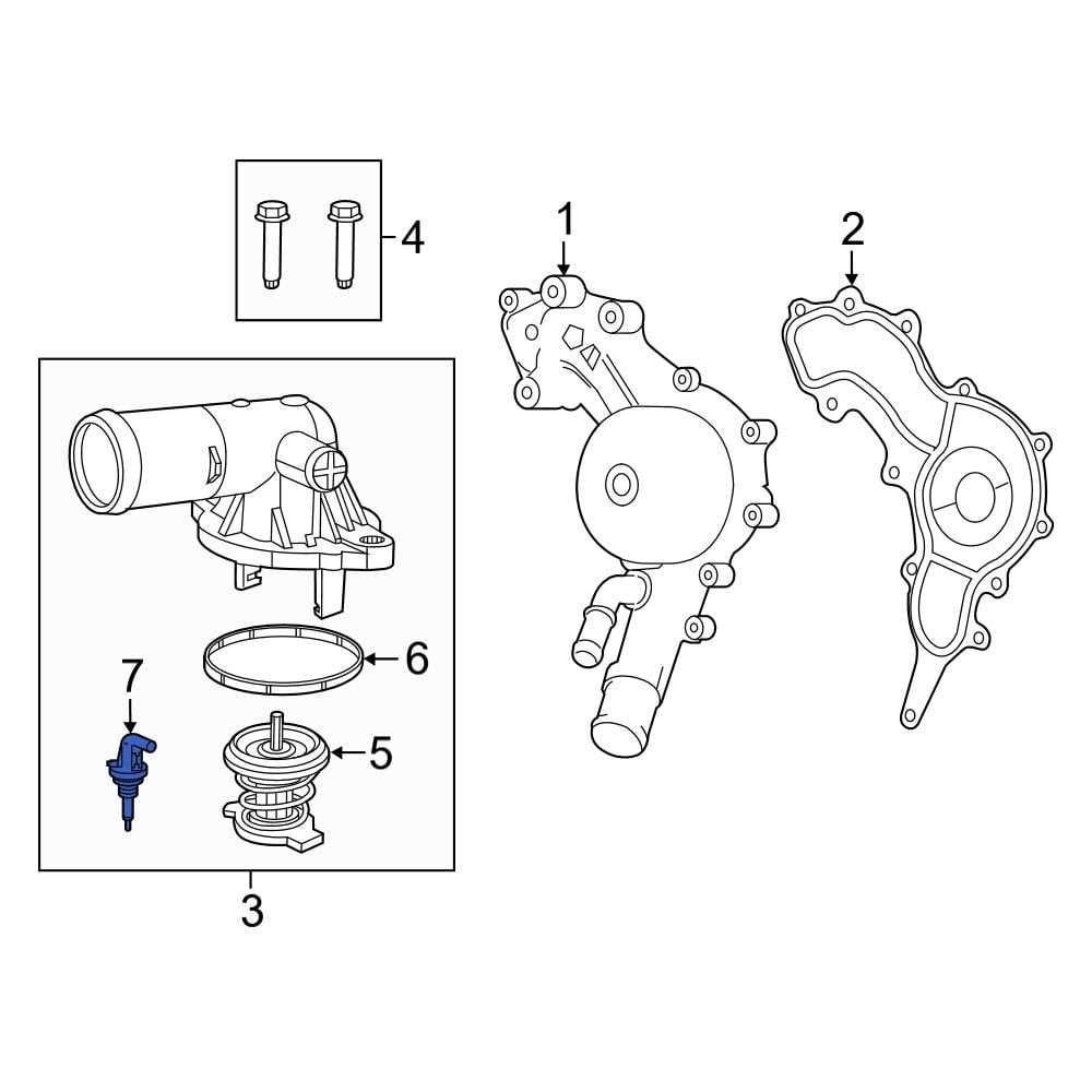 Jeep OE 68217702AD - Engine Coolant Temperature Sensor
