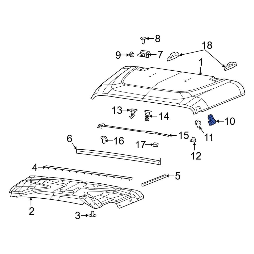 Jeep OE 68240952AF - Front Hood Latch