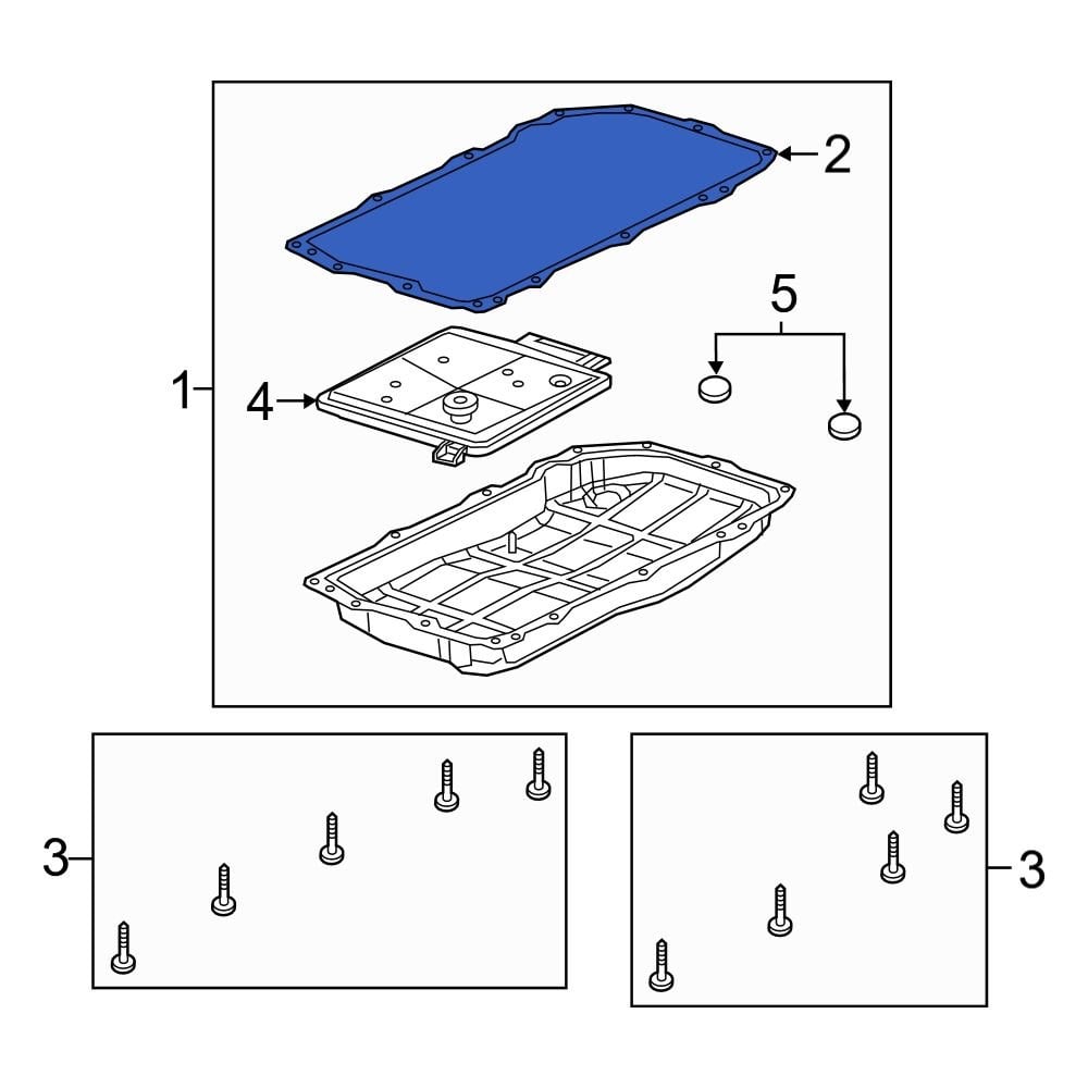 Jeep OE 68522534AA - Transmission Oil Pan Gasket