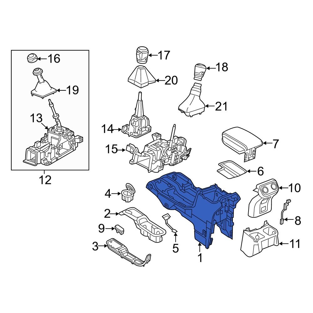 Jeep OE 6KG07TX7AE - Center Center Console