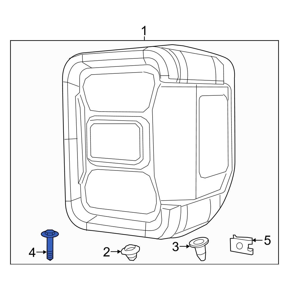 Jeep OE 68518256AA - Tail Light Screw