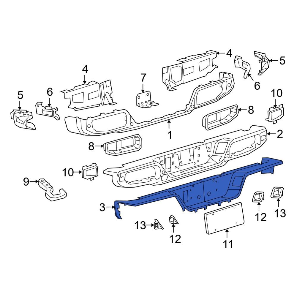 Jeep OE 68356674AA - Rear Bumper Step Pad