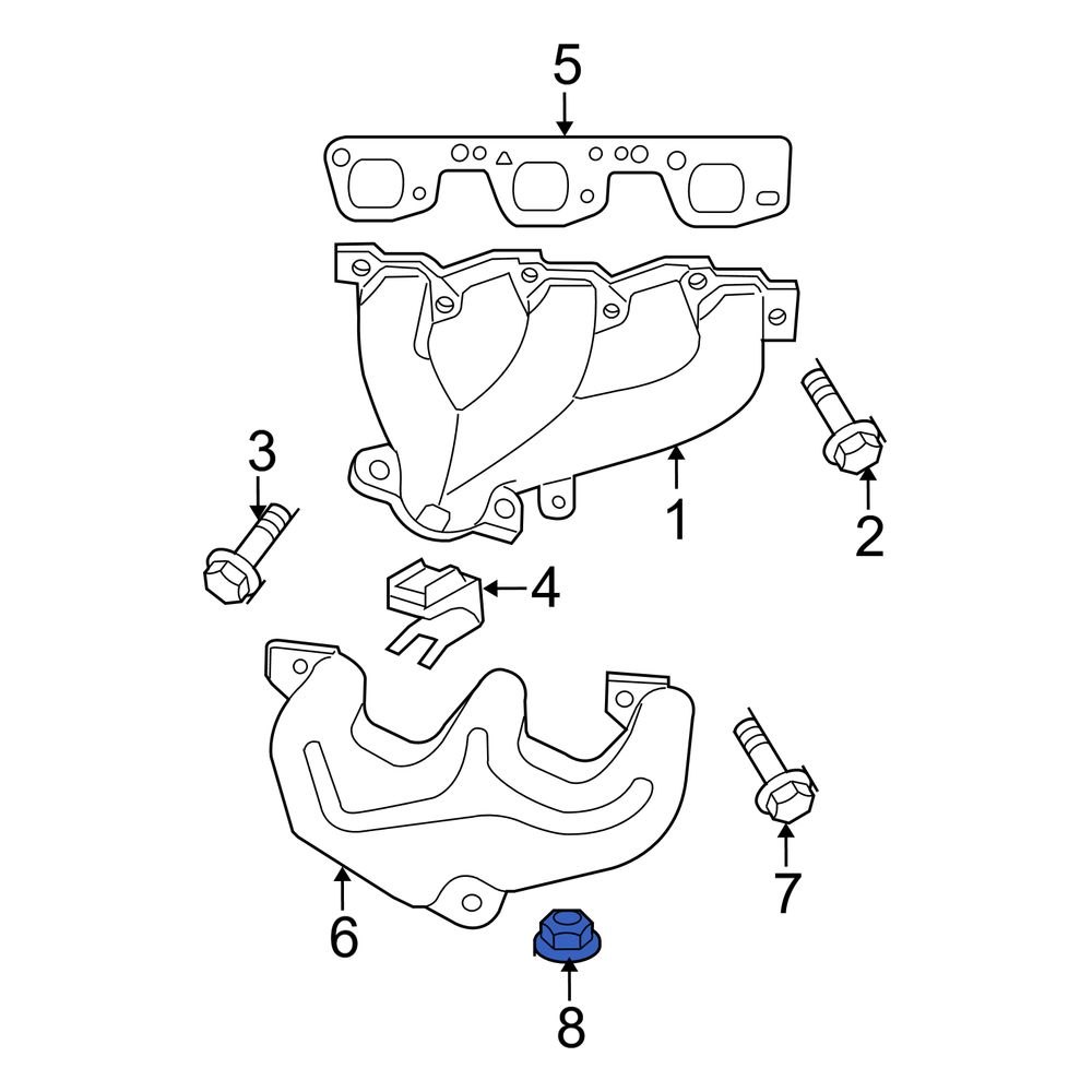 Jeep OE 34201358 - Air Filter Housing Nut