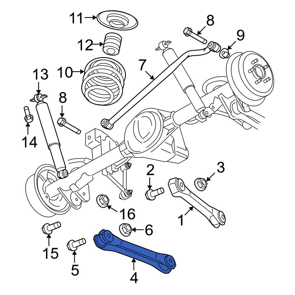Jeep OE 52060021AF - Rear Lower Suspension Control Arm