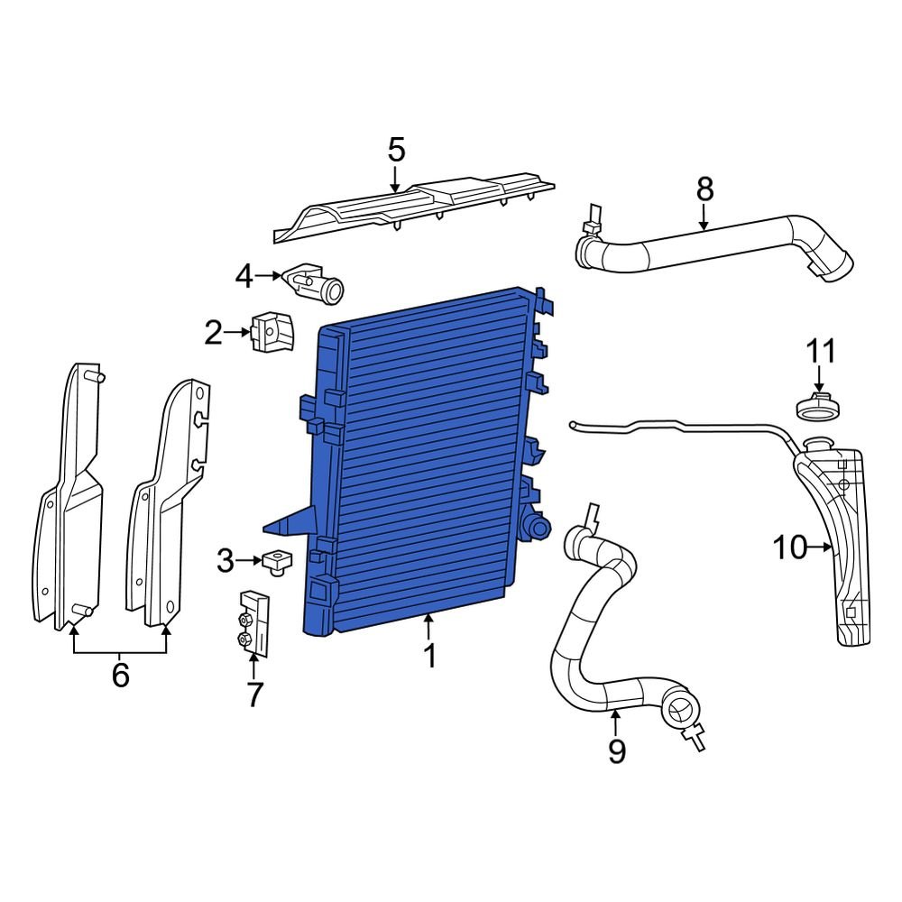 Jeep OE 68143886AA - Radiator