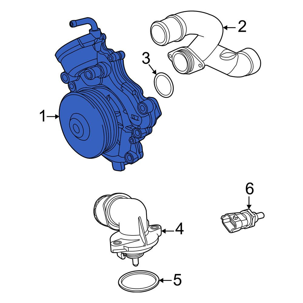 Jeep OE 68524862AA - Engine Water Pump