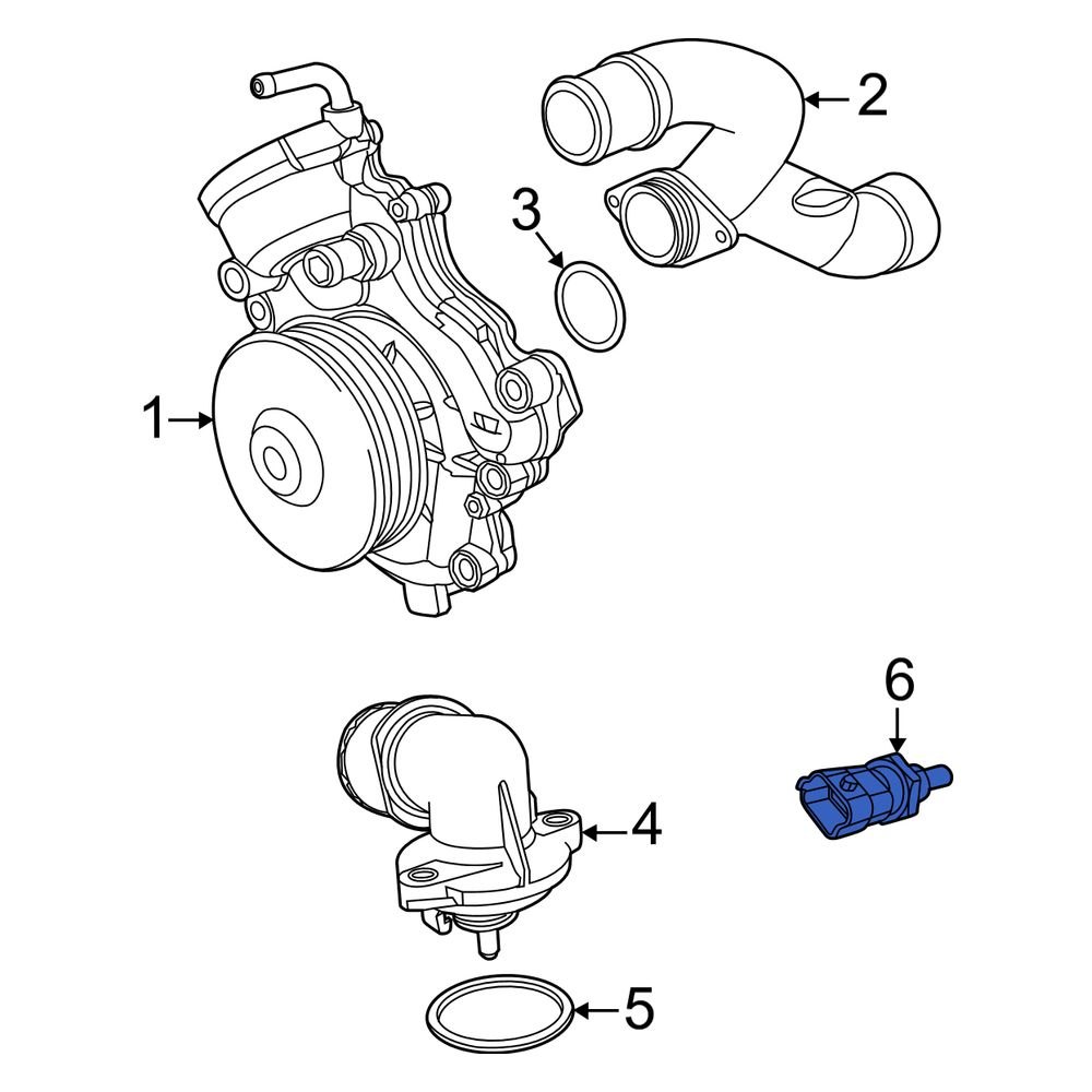 Jeep OE 5066779AA - Engine Coolant Temperature Sensor