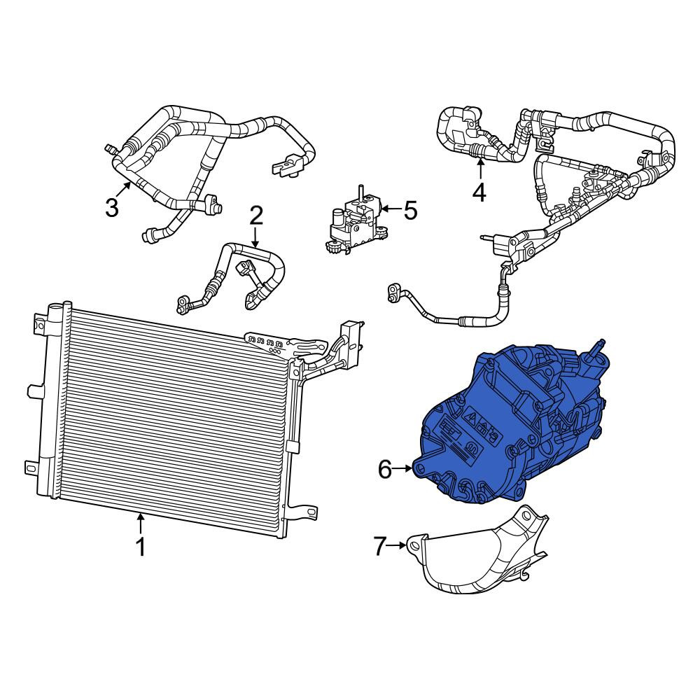 Jeep OE 68376684AE - A/C Compressor