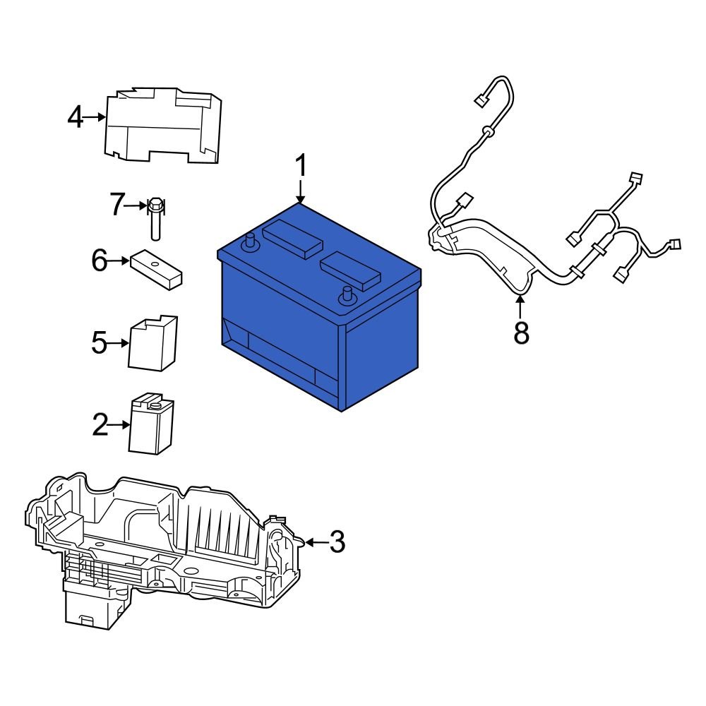 Jeep OE BBH6A001AA - Vehicle Battery