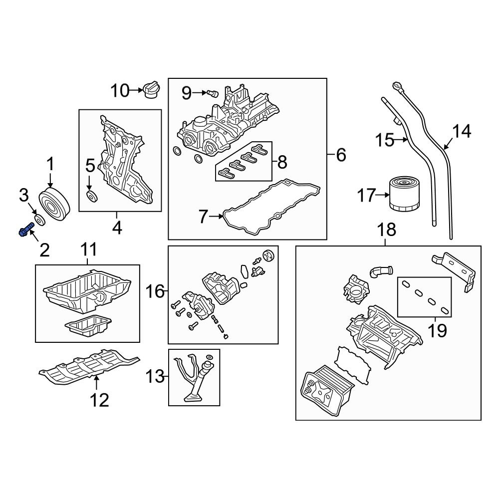 Jeep OE 6509029AA - Engine Crankshaft Pulley Bolt