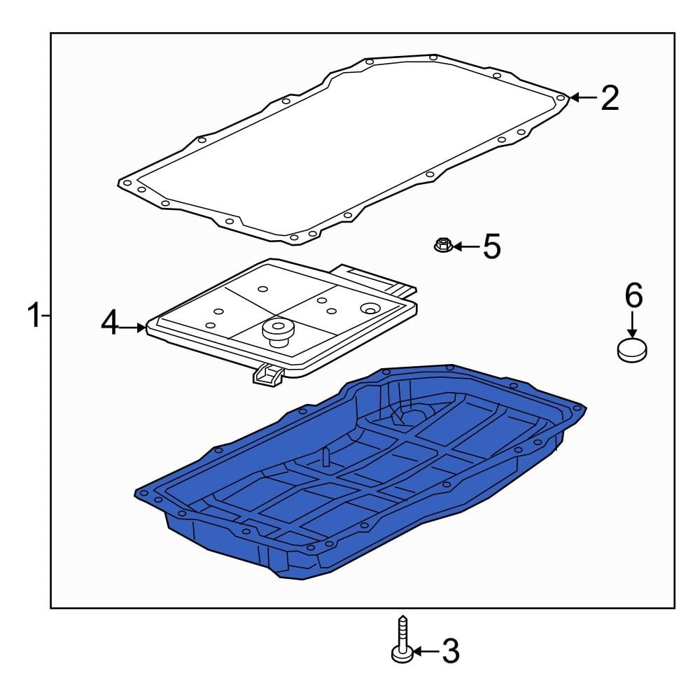 Jeep OE 68362041AC - Transmission Oil Pan