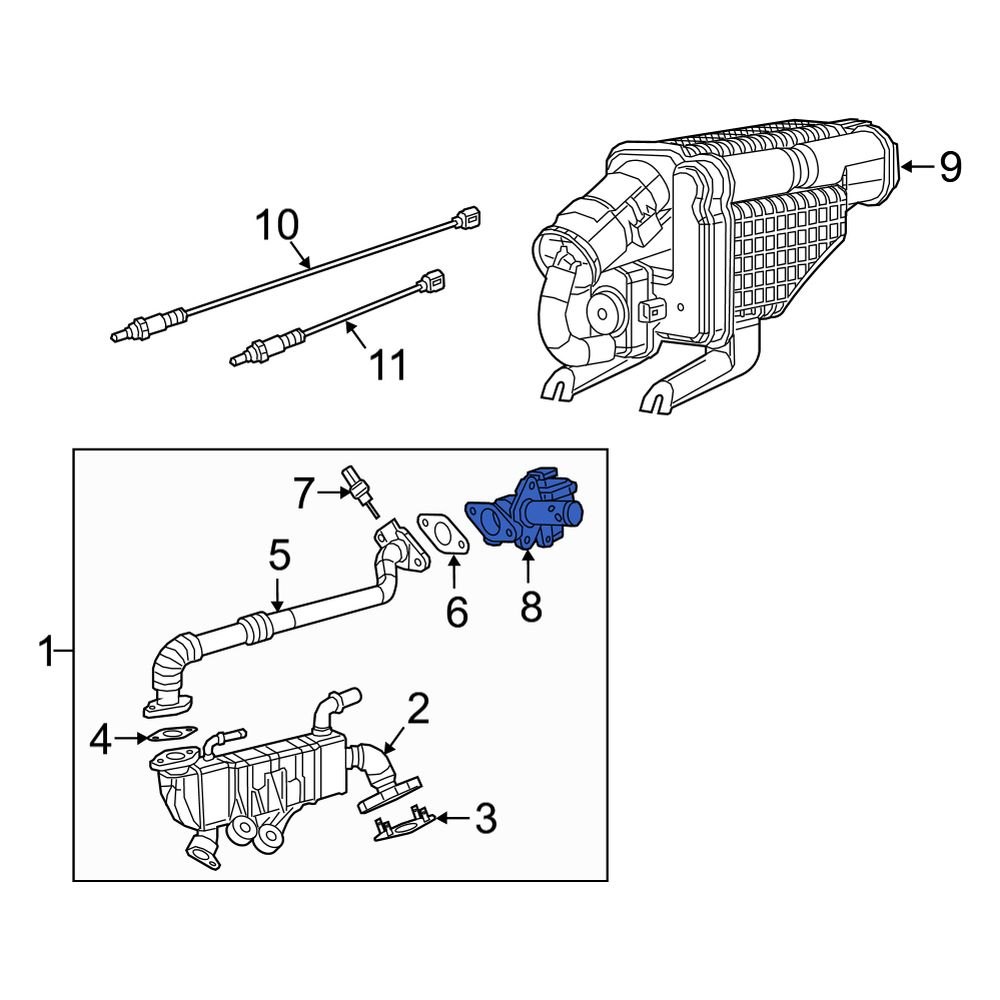 Jeep OE 5281256AH - Exhaust Gas Recirculation (EGR) Valve