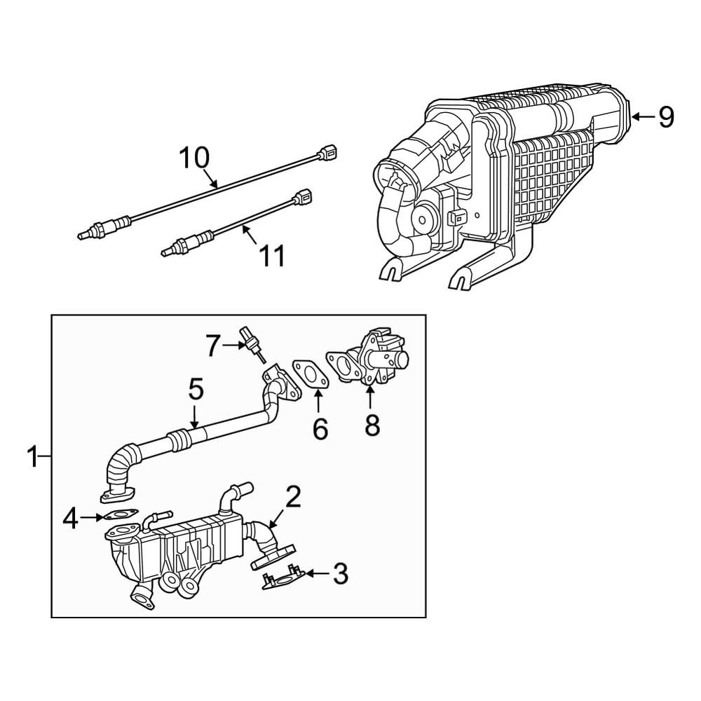 Jeep OE 5281256AH - Exhaust Gas Recirculation (EGR) Valve