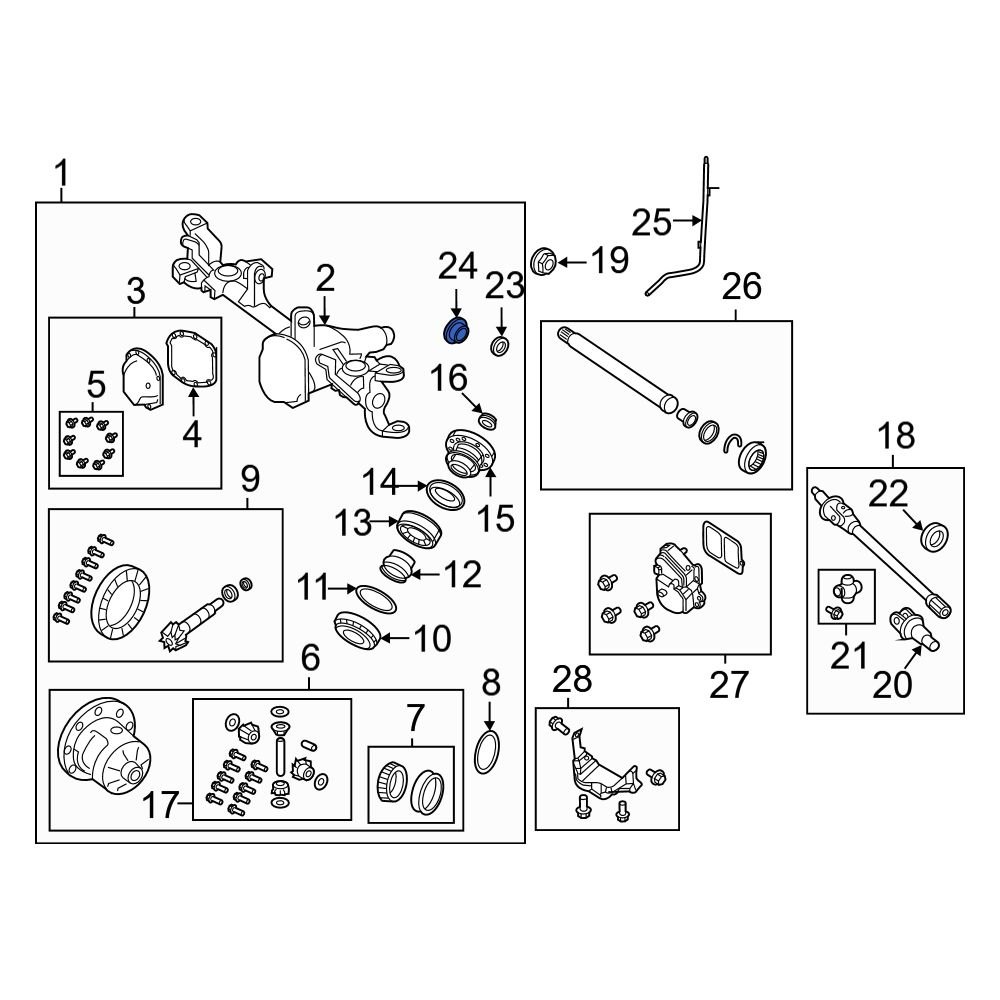 Jeep OE 68499023AA - Rear Drive Axle Shaft Bearing