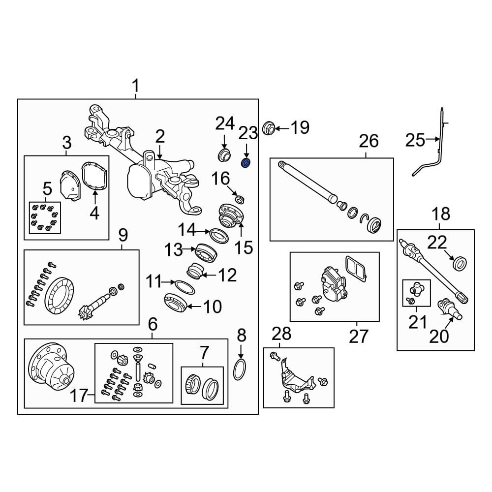 Jeep OE 68396635AA - Front Right Drive Axle Shaft Seal