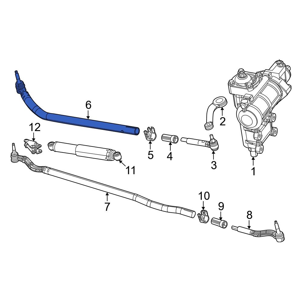Jeep OE 68522995AA - Front Steering Center Link