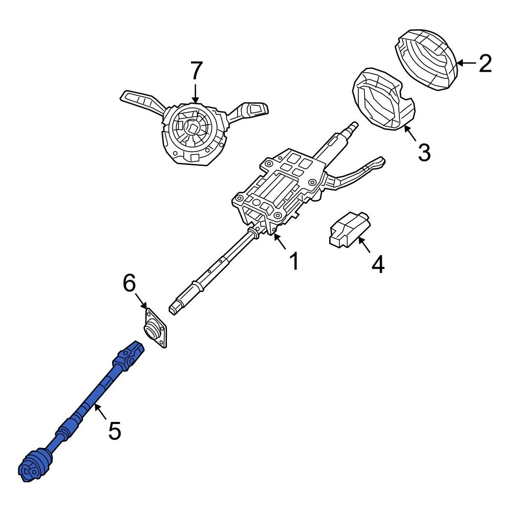 Jeep OE 68274743AC - Steering Shaft