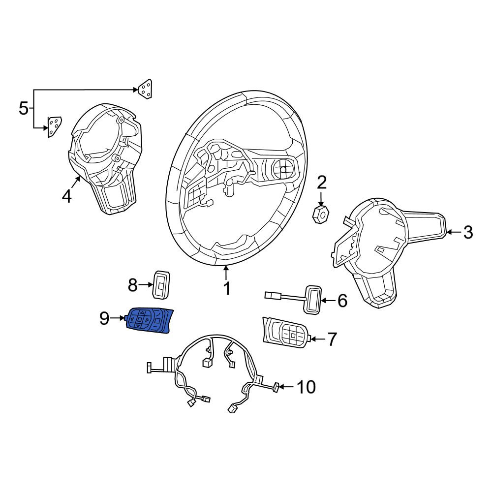 Jeep OE 68481683AC - Driver Information Display Switch