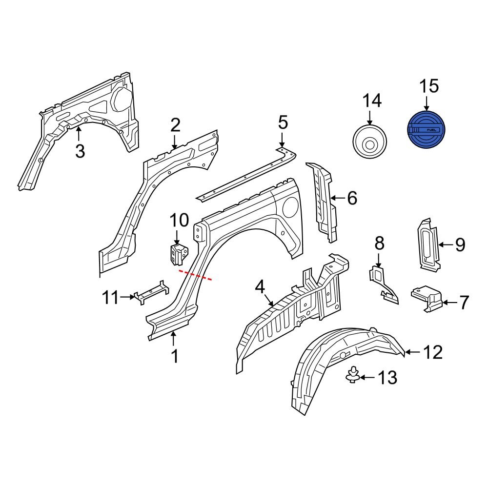 Jeep OE 68357474AC - Fuel Tank Cap