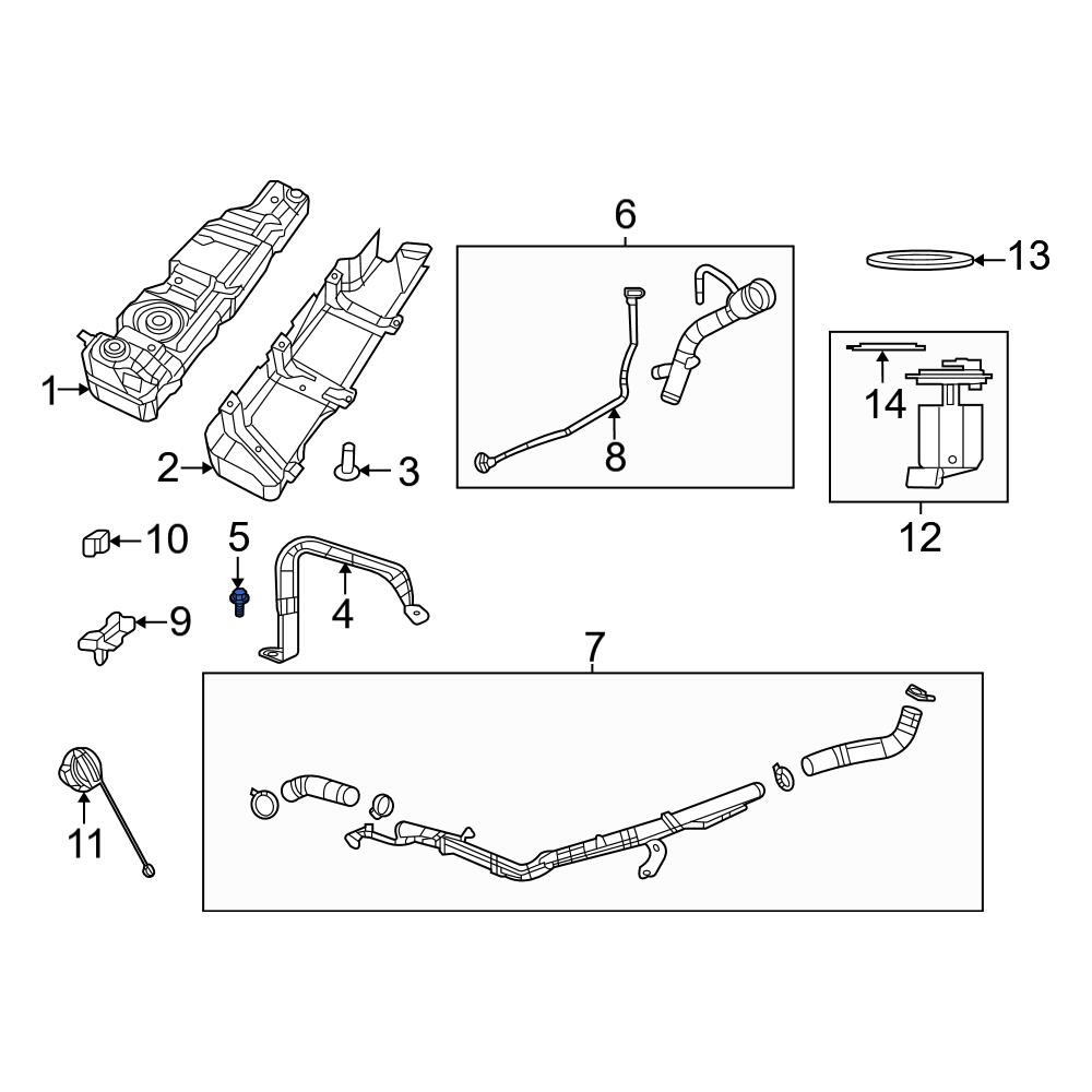 Jeep OE 6104386AA - Fuel Tank Strap Bolt