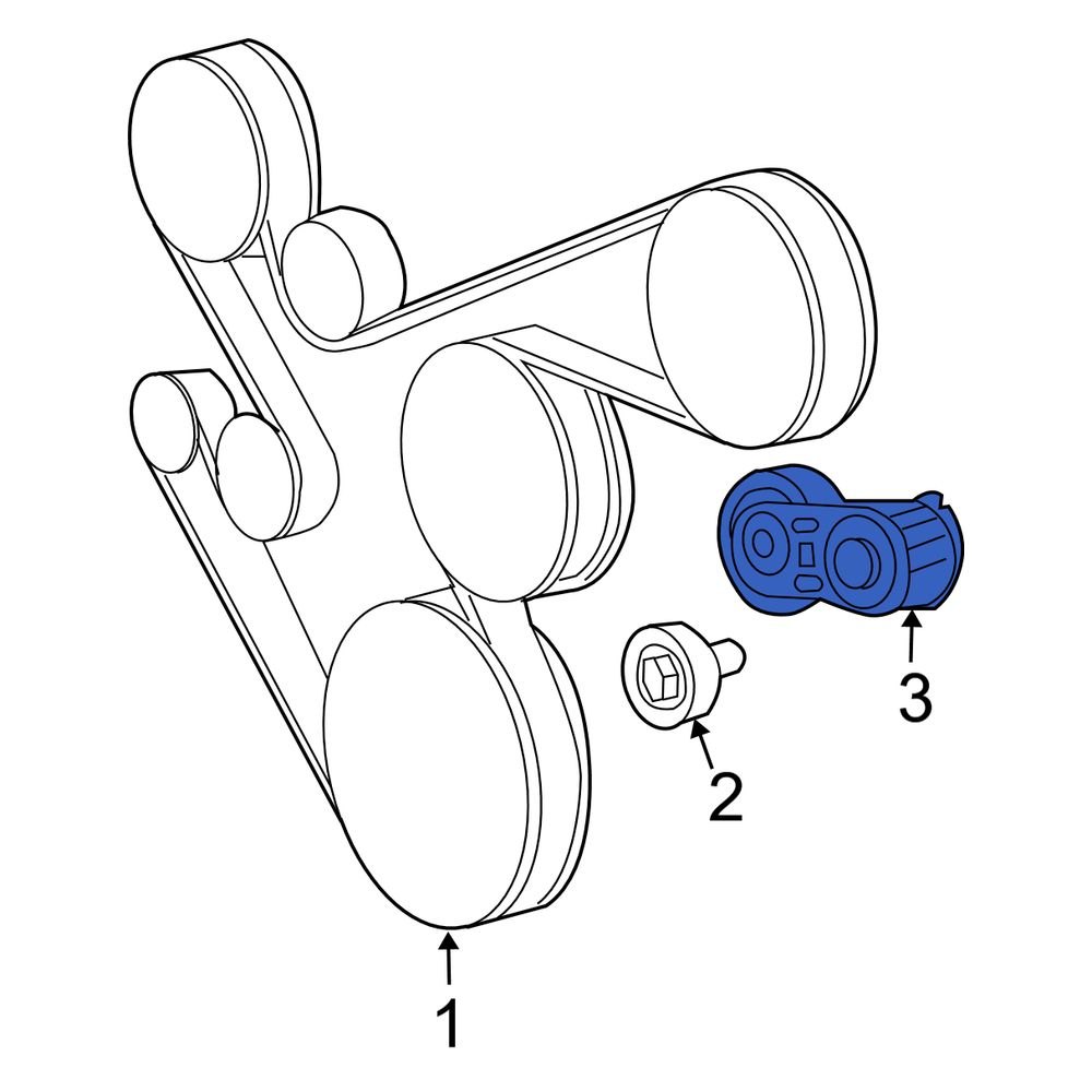 Jeep OE 4854089AB - Accessory Drive Belt Tensioner Assembly