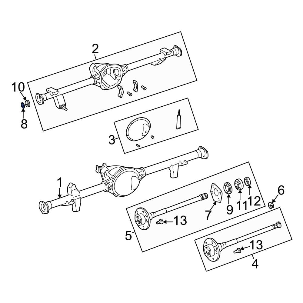 Jeep OE 83503063 - Rear Drive Axle Shaft Seal
