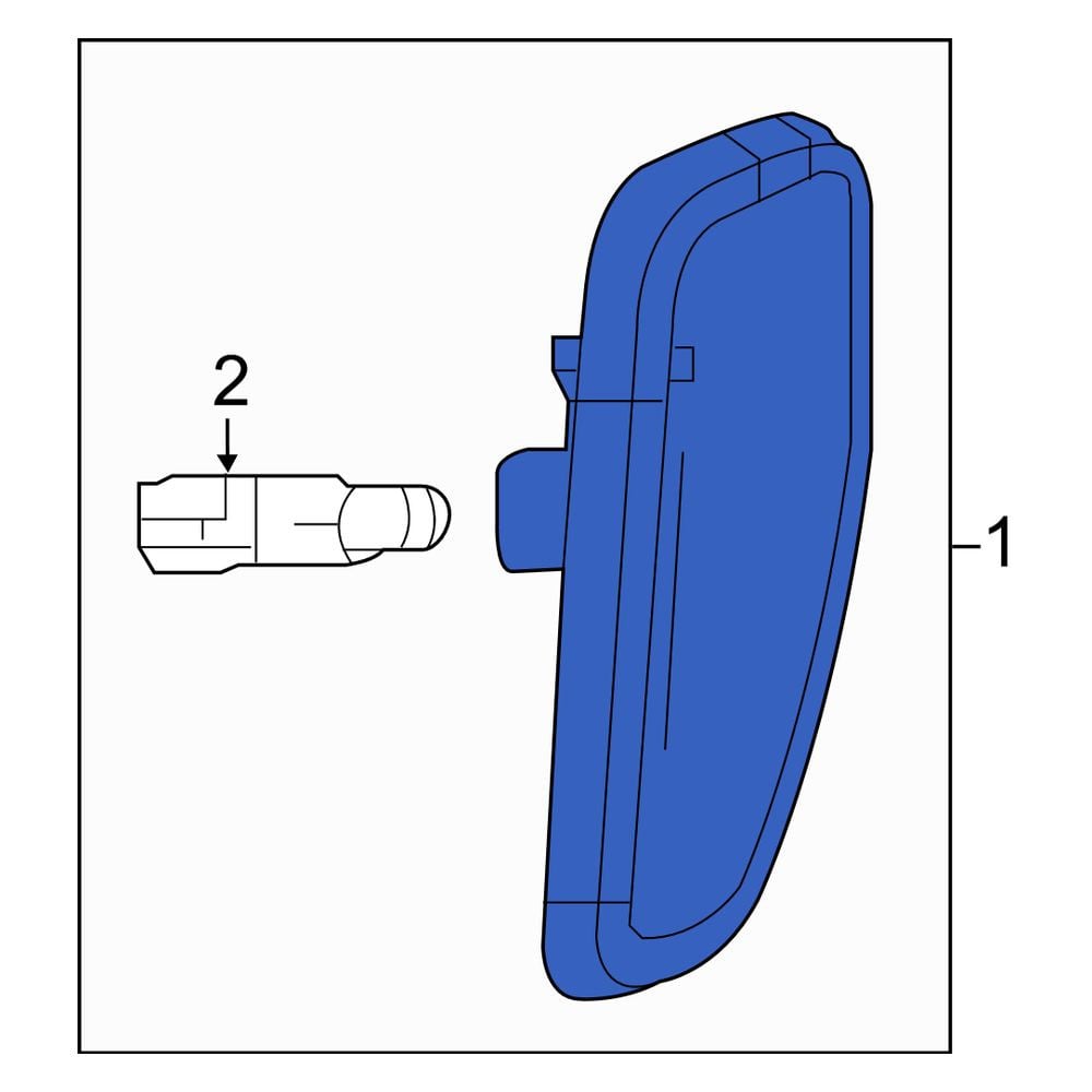 Jeep OE 68256049AA - Front Right Side Marker Light