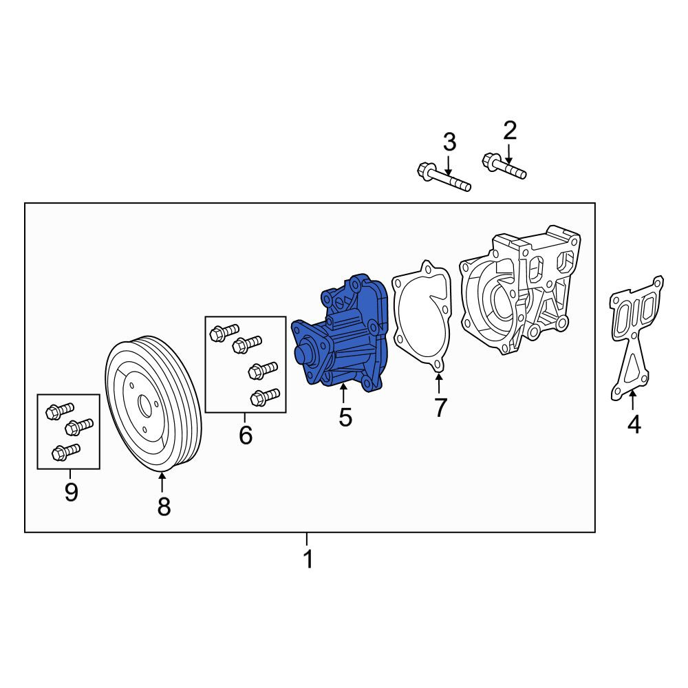 Jeep OE 68046026AA - Engine Water Pump