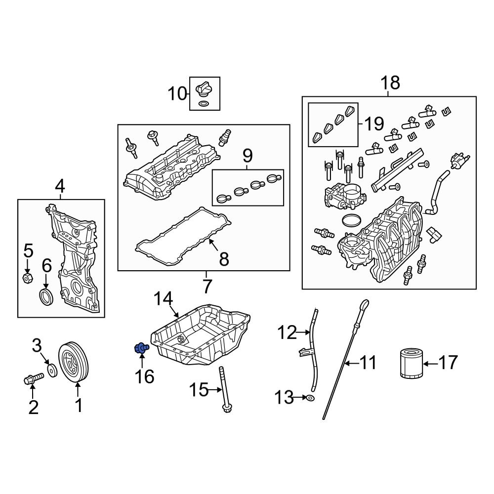 Jeep OE 6513414AA - Engine Oil Drain Plug