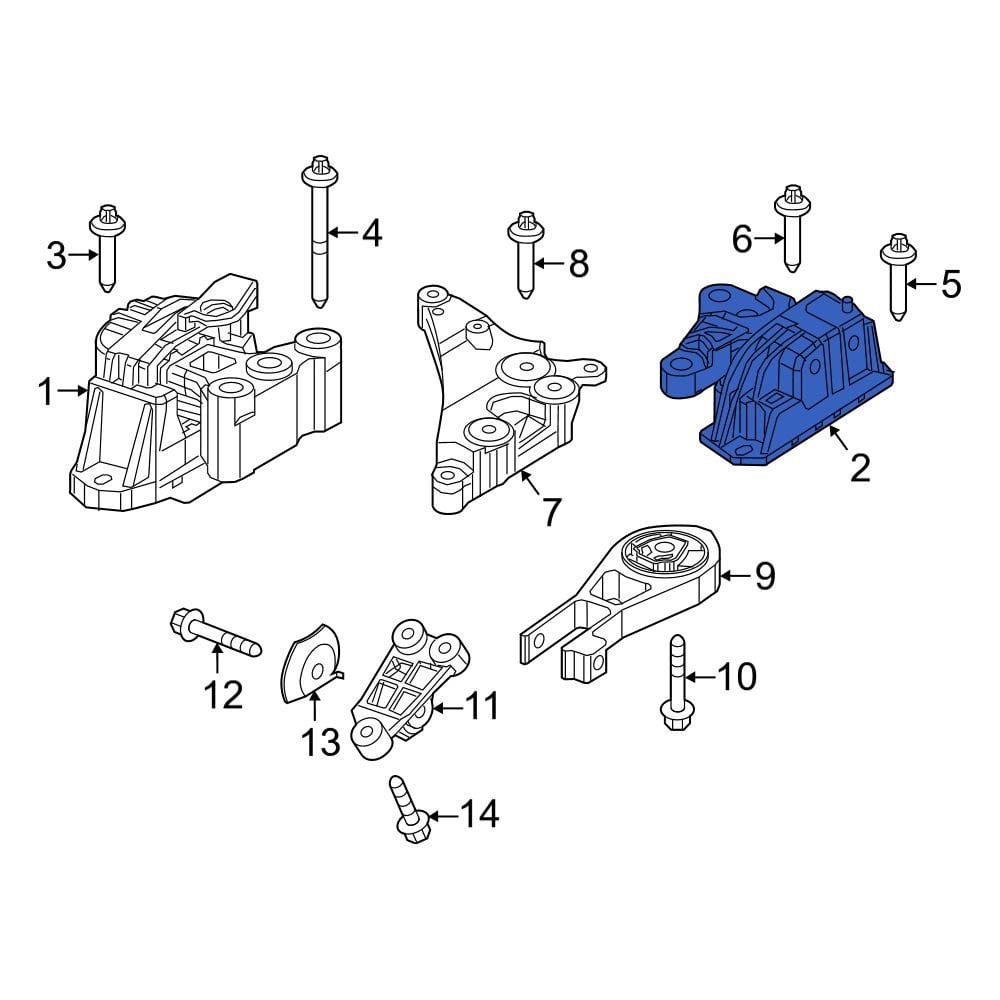 Jeep OE 68363756AA - Left Engine Mount