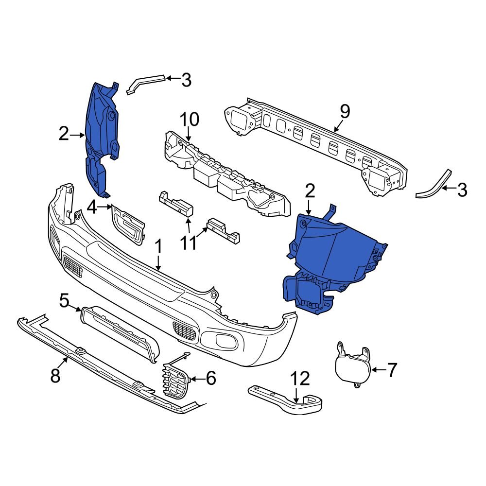 Jeep OE 6SC04TZZAA - Rear Left Bumper Corner Cover