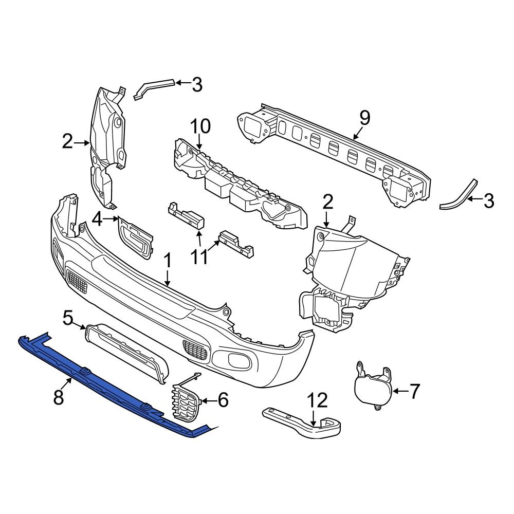 Jeep OE 5VX07TZZAA - Rear Valance Panel