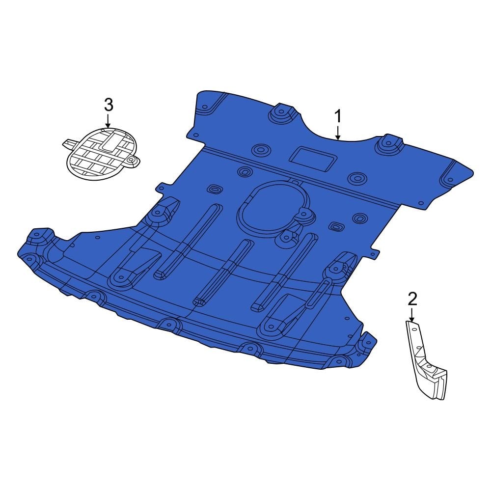 Jeep OE 68377818AF - Front Radiator Support Splash Shield