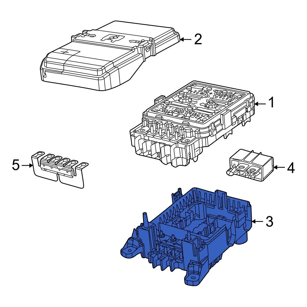 Jeep OE 68347011AC - Junction Block Bracket